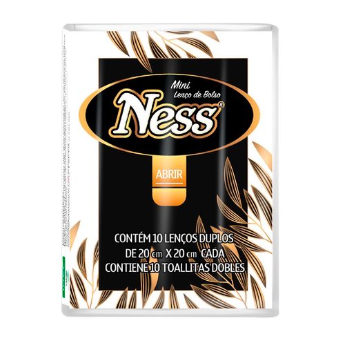 LENCO DE PAPEL 20 X 20CM C/ 10 FLS NESS